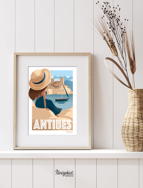 Affiche Antibes — NiniZeKid éditions