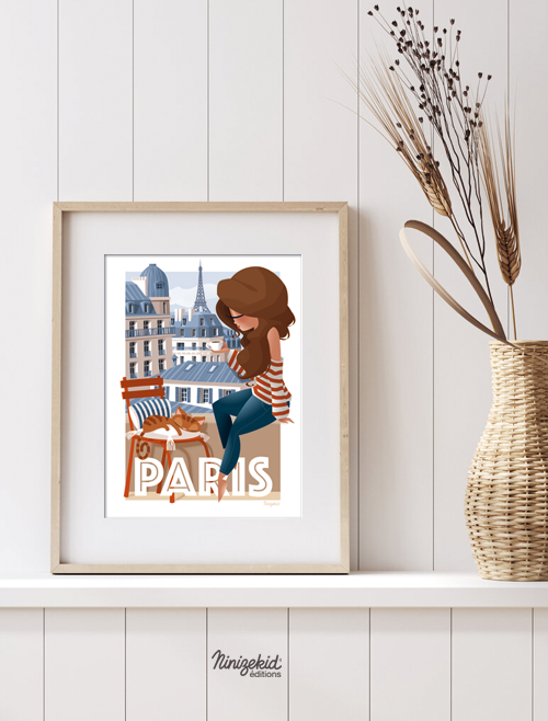 Affiche Paris — NiniZeKid éditions